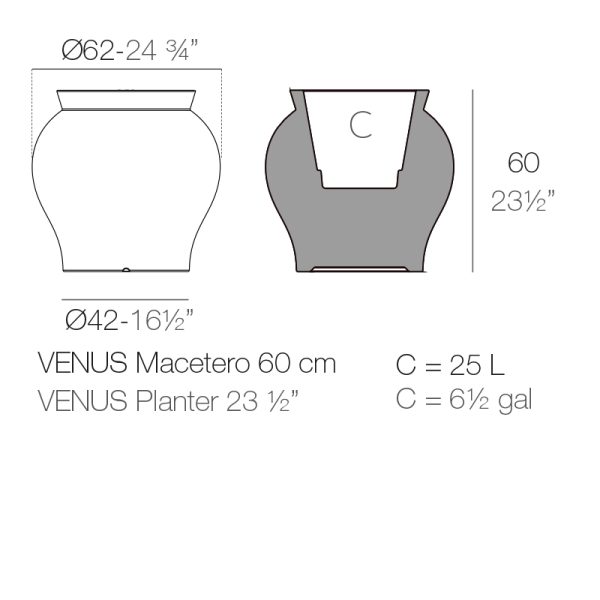 VENUS – Planter – La Villa Garden&Design