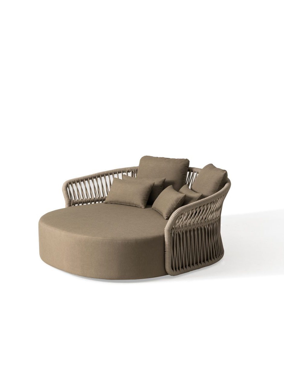 MITO – Round Aluminum Daybed with Synthetic Rope
